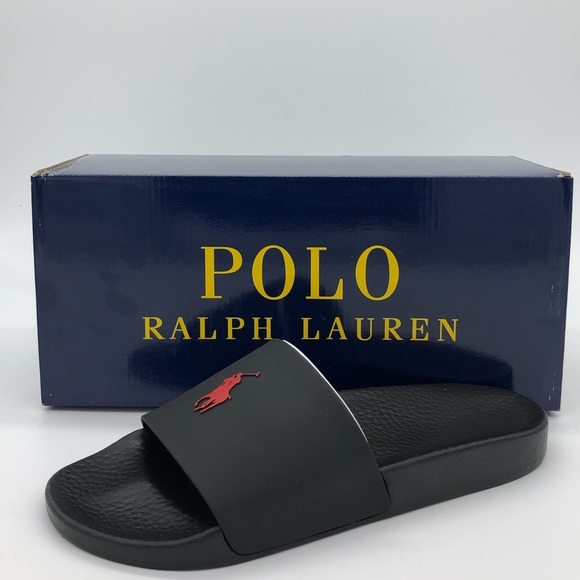 Polo Ralph Lauren | Shoes | Polo Ralph Lauren Signature Pony Slide ...